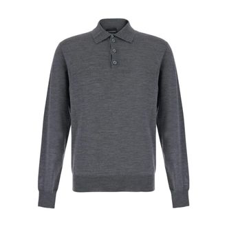 Emporio Armani Col polo - Homme - Tops - Gris - Taille: XL