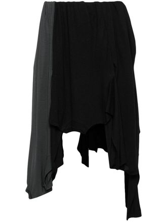 Acne Studios jupe à design patchwork - Gris