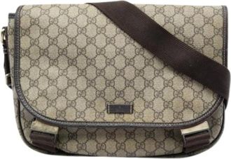 Gucci Sac bandouli&egrave;re vintage en toile Pre-owned - Femme - Pre-owned - Beige - Taille: ONE Size