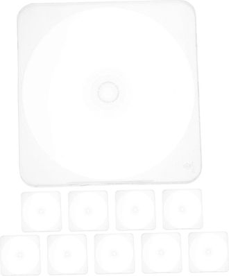 DOITOOL 10 Stück Teiliges CD und DVD Aufbewahrungsbox aus robustem Kunststoff halbdurchsichtig mit Matter Oberfläche Kratzfest und stoßresistent platzsparend 