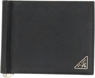 Prada Pre-owned Vintage Bi-fold Wallet - Femme - Pre-owned - Noir - Taille: ONE Size