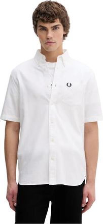 Fred Perry Herren, Shirts, Wei&szlig;, MGr&ouml;&szlig;e