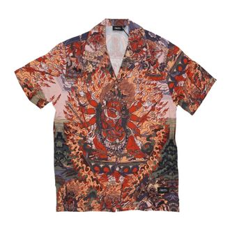 Dolly Noire Kurzarm Bowling Shirt mit Digitalem Druck - - Shirts - Herren - Mehrfarbig - M
