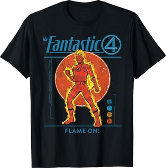 MARVEL Fantastic Four: First Steps The Human Torch Retro T-Shirt