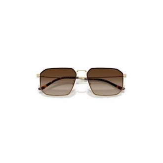 Emporio Armani Leichte Metall Unregelm&auml;&szlig;ige Sonnenbrille - - Accessories - Herren - Gelb - 58 MM