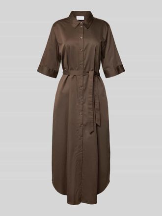 Comma Hemdblusenkleid mit Bindeg&uuml;rtel