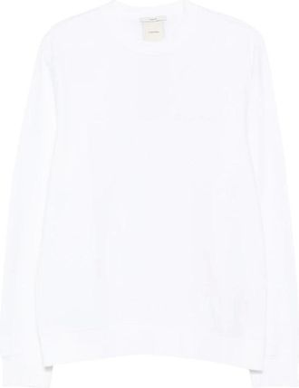 Calvin Klein SweaT-shirt &agrave; col rond et manches longues - Homme - Sweatshirts et sweats &agrave; capuche - Blanc - Taille: XS