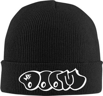 Generic Chapeau dHomme, MF Doom Style Lettres Graffiti, Chapeau tricot&eacute; Unisex Femmes Bonnet Pull Bonnet Hiver Chaud Thermique No&euml;l Cyclisme en Plein air Salu