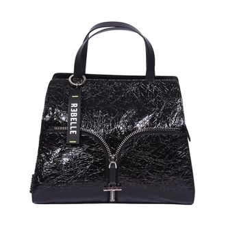 Rebelle Pam Handtasche aus Lackleder - - Bags - Damen - Schwarzk - ONE SIZE