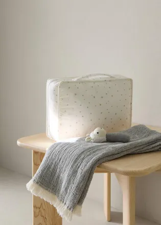 Mango Sac de maternit&eacute; imprim&eacute; &eacute;toiles gris - Home - Taille unique - MANGO HOME
