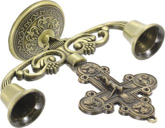 DOITOOL Doppelter Kerzenhalter Aus Zinklegierung Vintage Kerzenständer Für Stabkerzen Für Tischdekoration Hochzeiten Geburtstagsfeiern Und Romantische Abendes