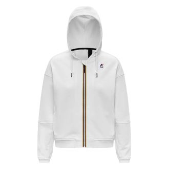 K-Way Femme, Sweatshirts et sweats &agrave; capuche, Blanc, Taille: 38 FR Lara Poly Cotton