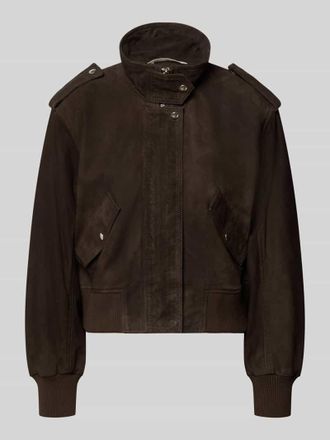 Marc O'Polo Regular Fit Lederjacke aus echtem Ziegenleder