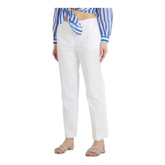 Giorgio Grati High Waist Zigarettenhose - - Trousers - Damen - Wei&szlig; - M