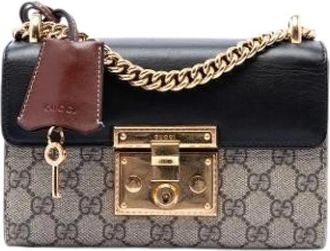 Gucci Sac bandouli&egrave;re mini Pre-owned - Femme - Pre-owned - Beige - Taille: ONE Size
