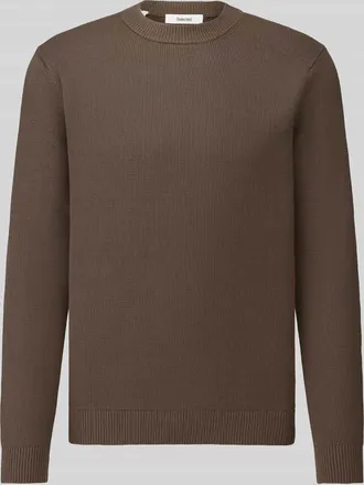 Selected Regular Fit Strickpullover aus reiner Baumwolle Modell DANE
