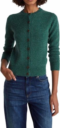 Benetton Damen Maglia Coreana M/L 103me500l Strickjacke, gr&uuml;n, XL