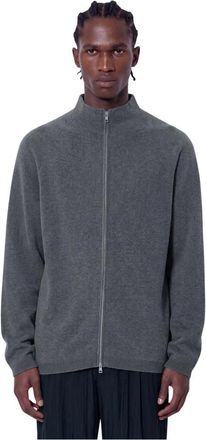 Our Legacy Line Zip Cardigan - Homme - Pulls - Gris - Taille: 2XL