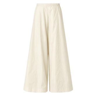 Meimeij Weite Faltenhose - - Trousers - Damen - Wei&szlig; - M