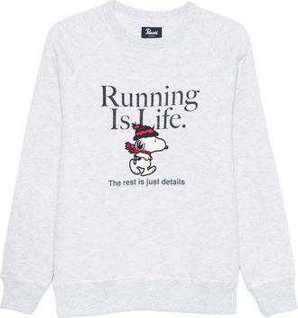 In The Box Homme, Sweatshirts et sweats &agrave; capuche, Gris, Taille: M SweaT-shirt Running Snoopy