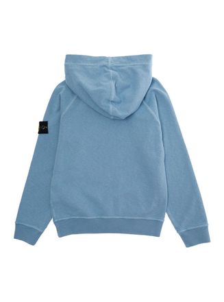Stone Island Boys Crewneck Sweatshirt Light Blue Cotton Hoods & Sweatshirts