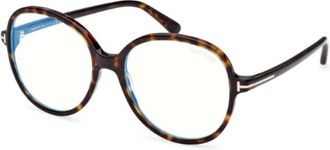 Tom Ford unisex, Accessoires, Brun, Taille: 56 MM Monture optique ronde