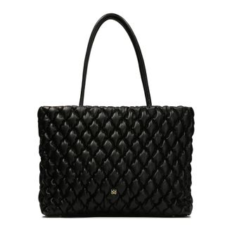 Kazar Gro&szlig;e gesteppte Schultertasche - - Bags - Damen - Schwarzk - ONE SIZE