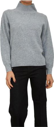 Liu Jo Femme, Pulls, Gris, Taille: 40 FR Pull en laine et cachemire