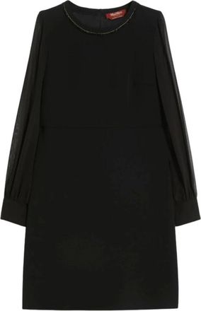 Max Mara Femme, Robes, Noir, Taille: 36 FR Mstvolto Beaded Mini Dress