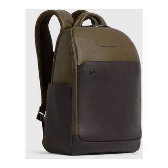 Piquadro Personalisierbarer Laptop-Rucksack 35-5 cm - - Bags - Herren - Gr&uuml;n - ONE SIZE