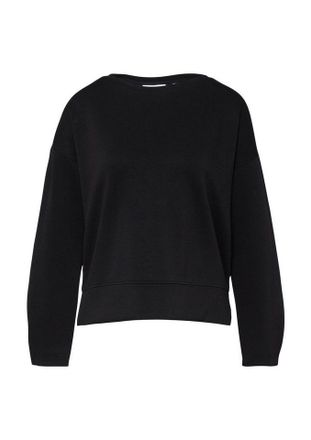 Comma Sweatshirt Sweatshirt Weiches Sweatshirt mit Faltendetail am Arm