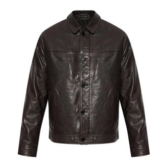 AllSaints Nates Lederjacke - - Jackets - Herren - Braun - S