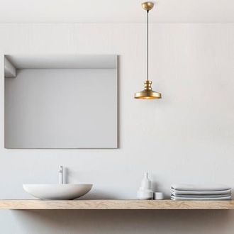 Opviq Elegant Gold Chandelier, Adjustable Height 29-109 cm, Metal Body, &Oslash;22 cm, E27 Socket, Perfect for Modern Living Spaces, Stylish & Functional Design