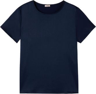 Oltre Femme, Tops, Bleu, Taille: 42 FR T-shirt bicolore