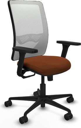 Piqueras y Crespo Zulema Economalla Stuhl mit 3D-Armlehnen, h&ouml;henverstellbare Lendenwirbelst&uuml;tze, ausgestattet mit 3 Positionen und Schneidschaum, mit Rollen von 65 mm,