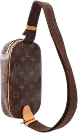Louis Vuitton Sac banane Monogram enduit pr&eacute;-poss&eacute;d&eacute; - Homme - Pre-owned - Brun - Taille: ONE Size