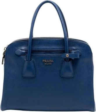 Prada Sac Vintage Pre-owned - Femme - Pre-owned - Bleu - Taille: ONE Size