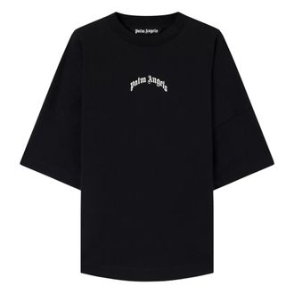 Palm Angels Classic Logo Over T-Shirt - - Tops - Herren - Schwarzk - S