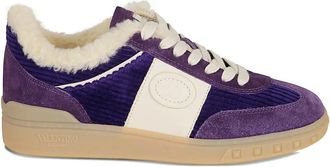 Valentino Garavani baskets Upvillage &agrave; lacets et logo V - Violet
