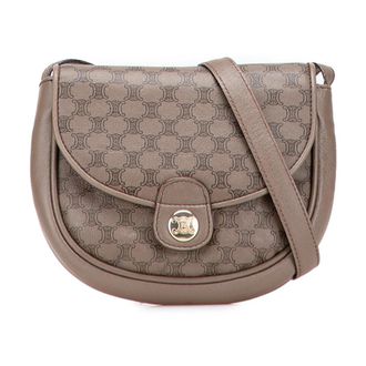 Celine Pre-owned Bedruckte Leder Schultertasche - - Pre-owned - Damen - Braun - ONE SIZE