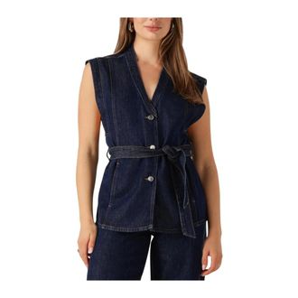 Moss Copenhagen Damen, Jacken, Blau, M/LGr&ouml;&szlig;e