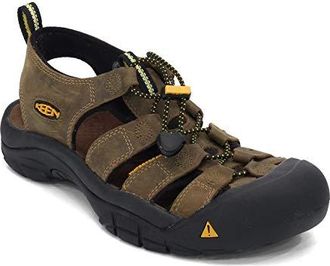Keen Newport H2 Sandales aquatiques à bout fermé pour homme, Marron cuir, 42.5 EU