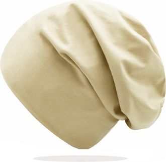 Glamexx24 Beanie M&uuml;tze Herren Damen: Slouchy Baumwoll Jersey &Uuml;bergangsm&uuml;tze, Laufm&uuml;tze, Chemo M&uuml;tze, Fahrradm&uuml;tze f&uuml;r Alle Jahreszeiten