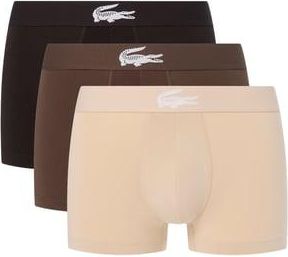 Lacoste Lot de trois boxers en coton m&eacute;lang&eacute;
