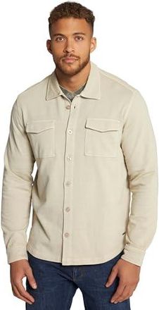 JP1880 Hommes Grandes Tailles L-8XL Surchemise &agrave; Manches Longues et col Kent en Jersey Beige-Sable 3XL 812951150-3XL
