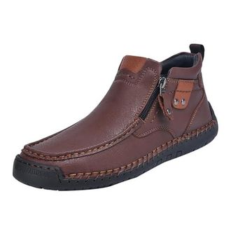Generic Chaussures l&eacute;g&egrave;res pour homme - Chaussures de loisirs faites &agrave; la main - Chaussures de sport respirantes - Semelle souple - Orthop&eacute;diques avec fermetu