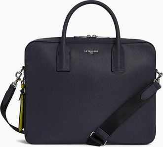 Le Tanneur Porte document slim 14 Emile en cuir signature T