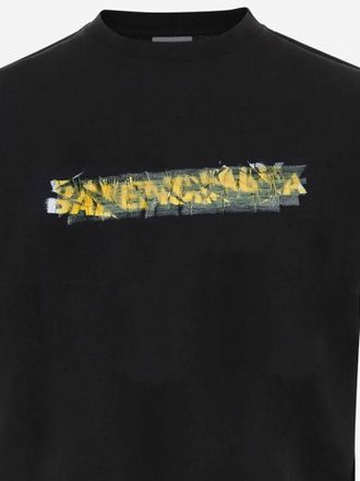 Balenciaga Womens T-Shirt Black Cotton T-Shirts & Jerseys