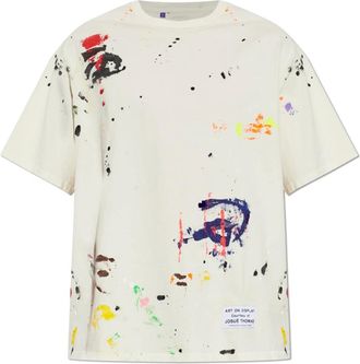 Gallery Dept. Homme, Tops, Beige, Taille: S T-shirt avec patch