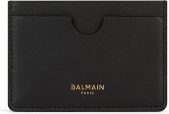 Balmain Femme, Accessoires, Noir, Taille: ONE Size Porte-cartes en cuir de veau